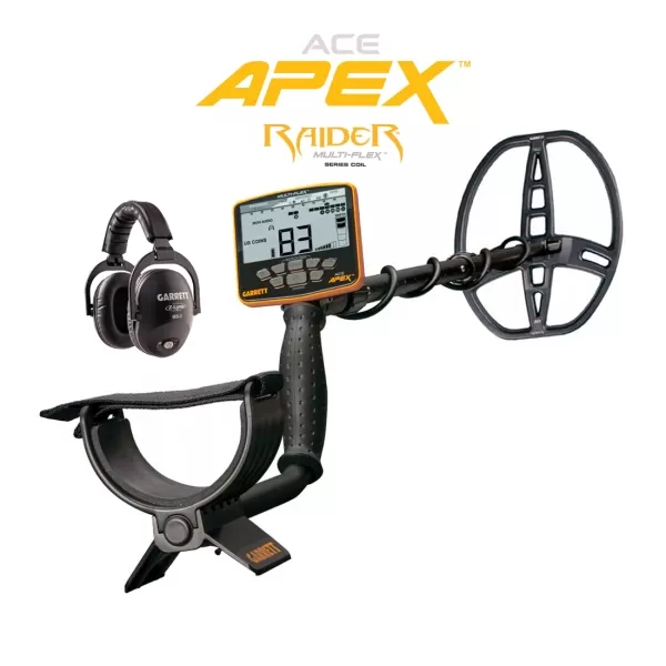 Garrett ACE APEX Metal Detector with Raider Coil & MS-3